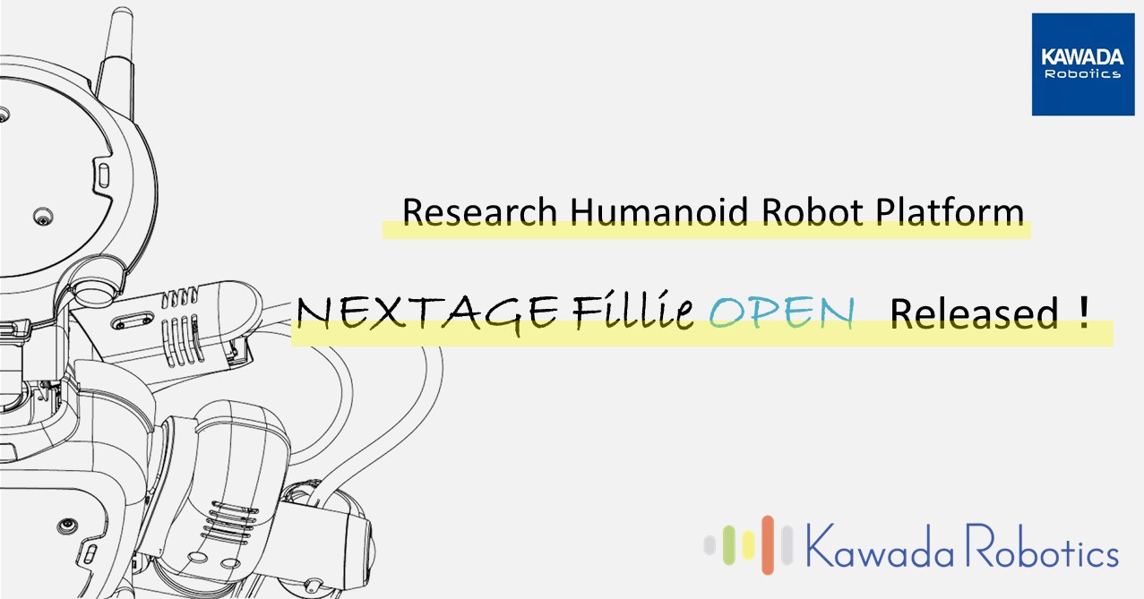 The research humanoid robot platform “NEXTAGE Fillie OPEN” released! - カワダロボティクス株式会社｜KTI 川田グループ